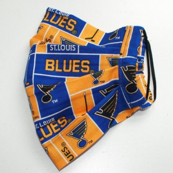 Hand Crafted | Accessories | Handmade Kids St Louis Blues Face Mask ...